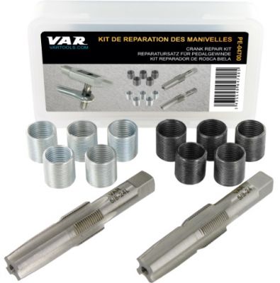 Kit Var Réparation Taraudage Manivelle 5/8''x24 tpi pas D et G - PE-04700